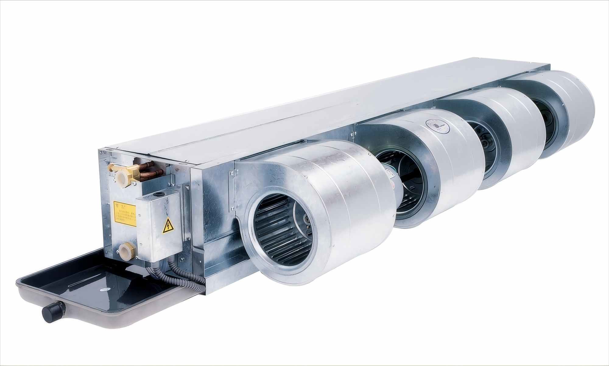 Electric Chiller Fan Coil Unit With 3-speed Motor Double Inlet ...