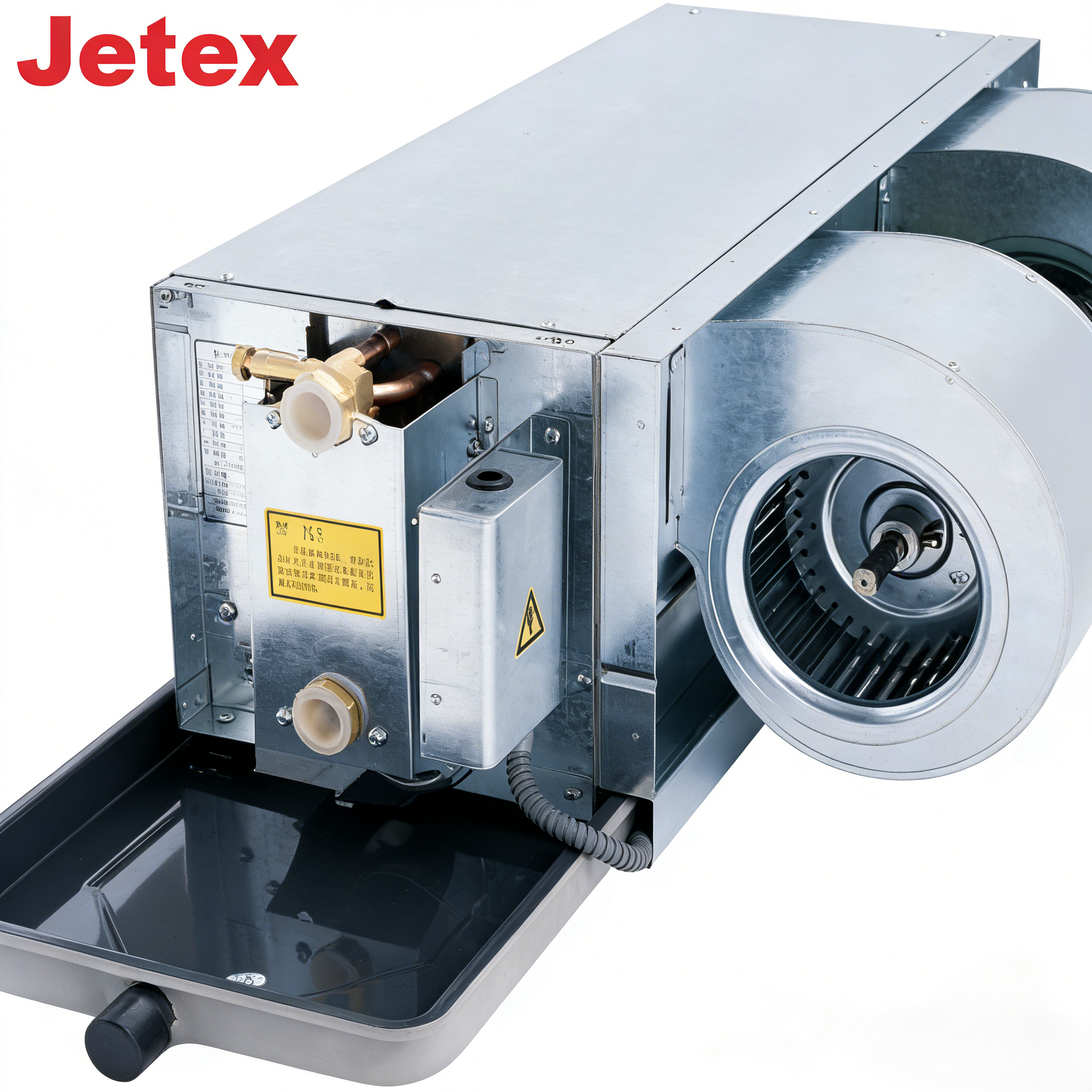 Ducted Concealed Chilled Water Fan Coil Unit Commercial HVAC 3-Speed ...